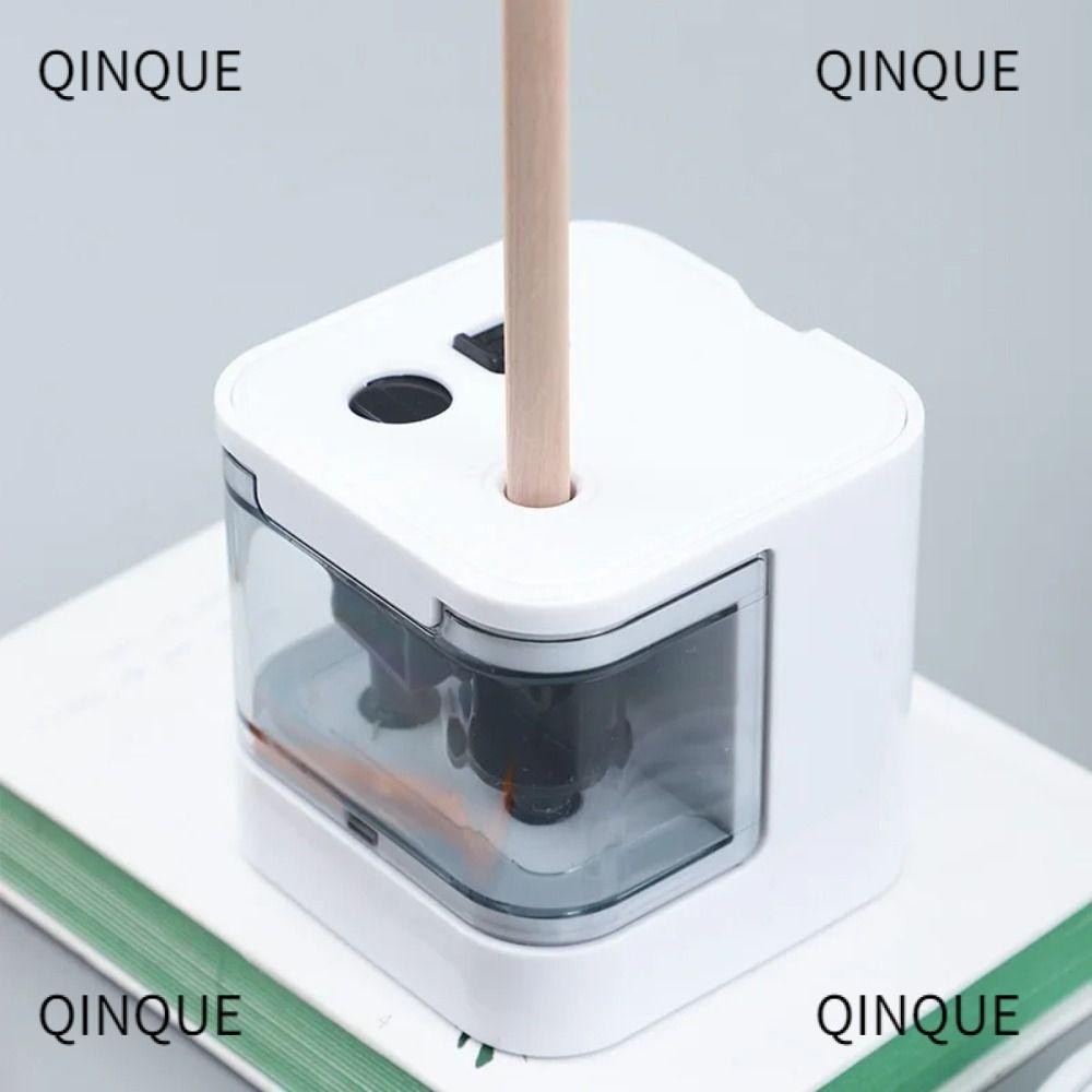 QQIN USB Pencil Sharpener, USB and Battery Portable Electric Pencil ...