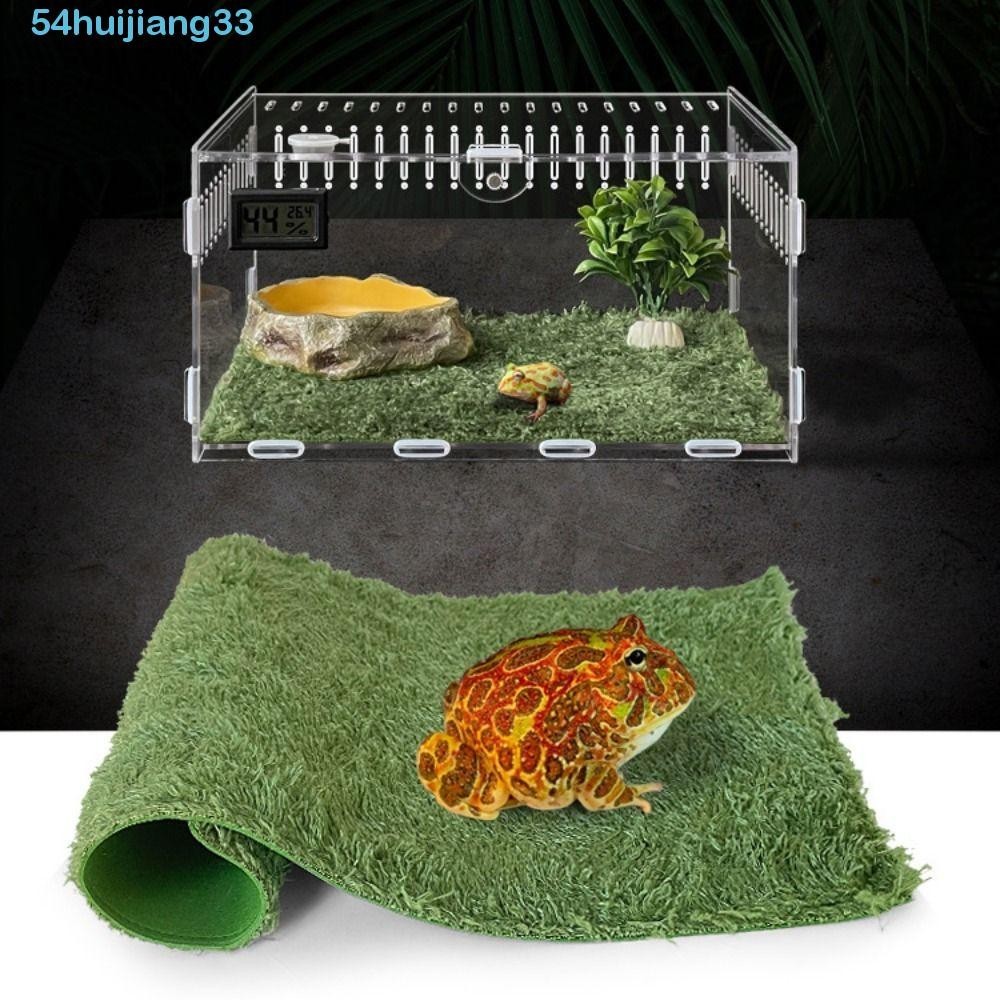 HUIJIANG Reptile Carpet, Moisturizing Simulation Frog Tortoise Mat ...
