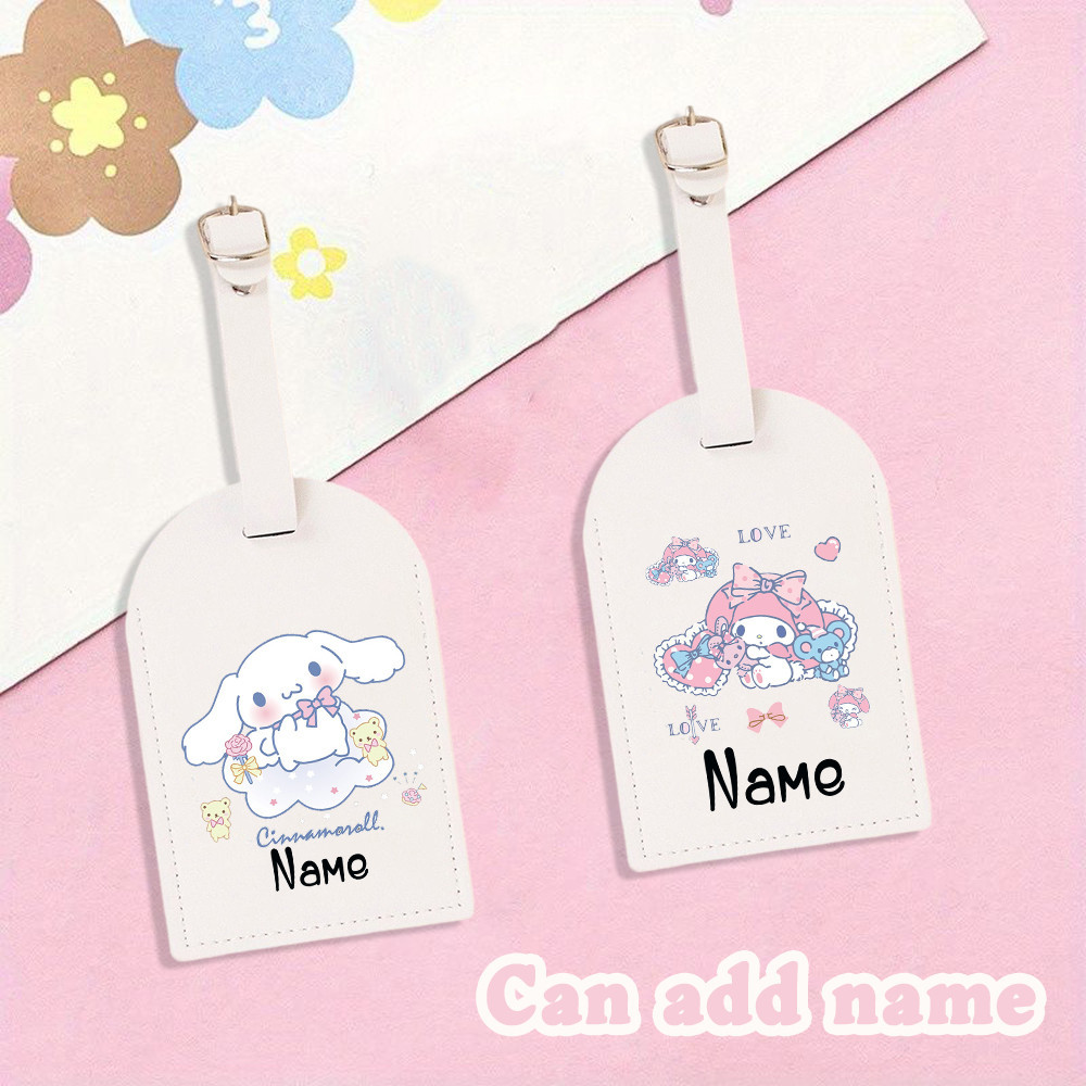 Cinnamoroll Melody Cartoon Custom with Name Print New PU Leather Travel ...