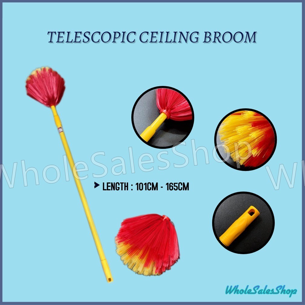 TELESCOPIC CEILING BROOM COBWEB BROOM PENYAPU SAWANG PENYAPU SILING ...