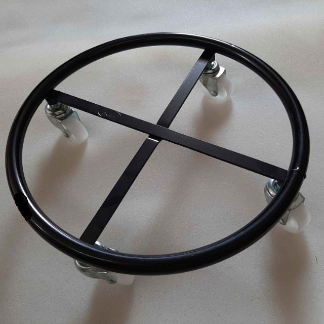 4 wheel iron gas tank rack roller / roda tong gas / trolley gas / gas ...
