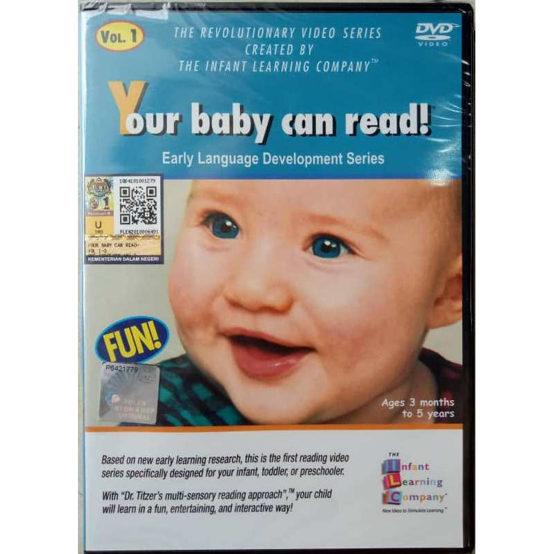 Your Baby Can Read Early Language Development Vol.1 Age 3 Mth to 5 Yrs ...