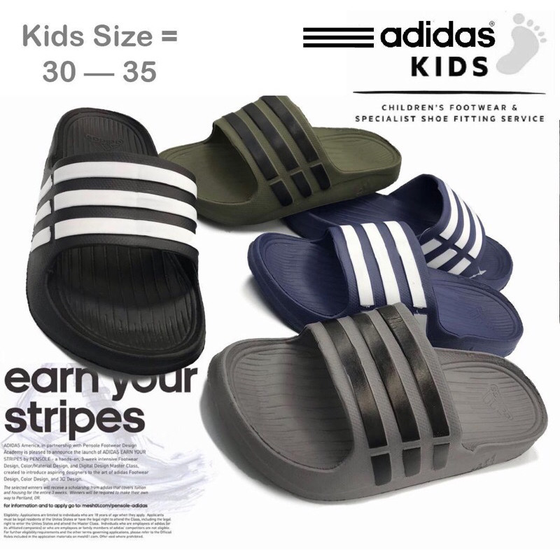 Adidas Sport Selipar Budak Design Latest Selipar Kanak Kids Slippers ...