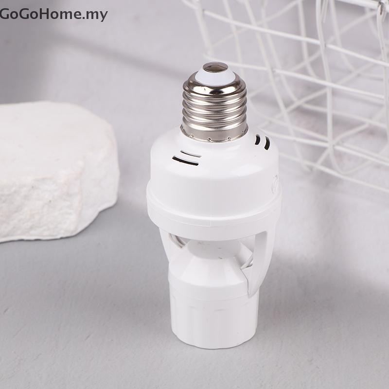 GOG Smart Motion Sensor Light Bulb Holder E27 Socket With PIR Induction ...