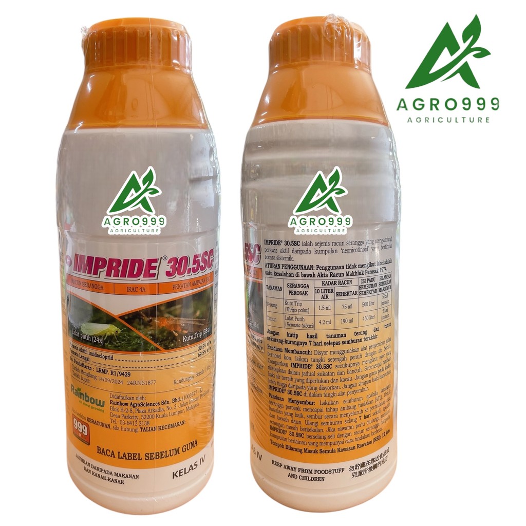 Impride 30.5SC 1Liter/Racun serangga/Imidacloprid 30.5%/Serangga kutu ...