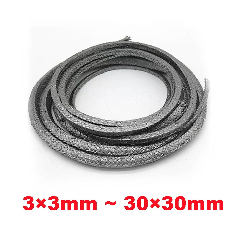 3×3mm ~ 30×30mm Graphite Gland Packing Flexible High Pressure Metal ...