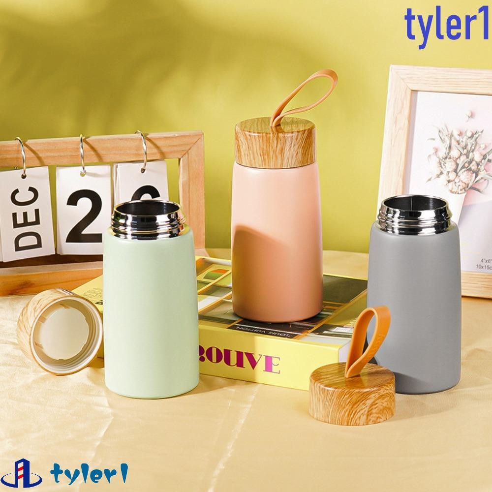 TYLER1 Wood Grain Thermal Cup, 280ML 304 Stainless Steel Vacuum Flask, Thermos Double Wall with ...