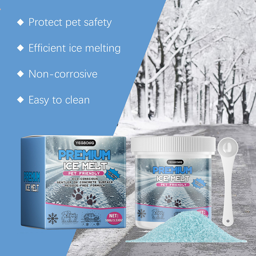 Concretes Safe Ice Melting Powder Fast-Acting Magnesium-Chloride ...