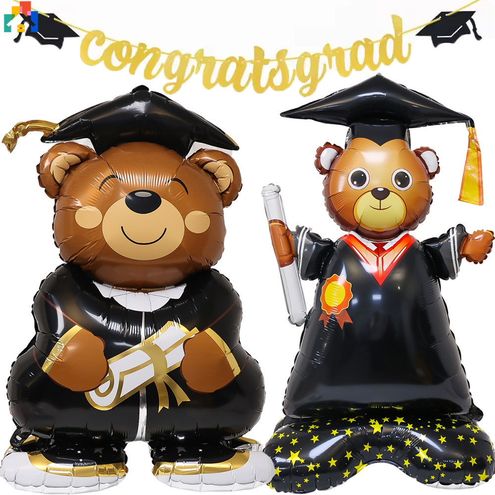 Graduation Party Large Size Aluminum Foil Balloons Cartoon Cute ...