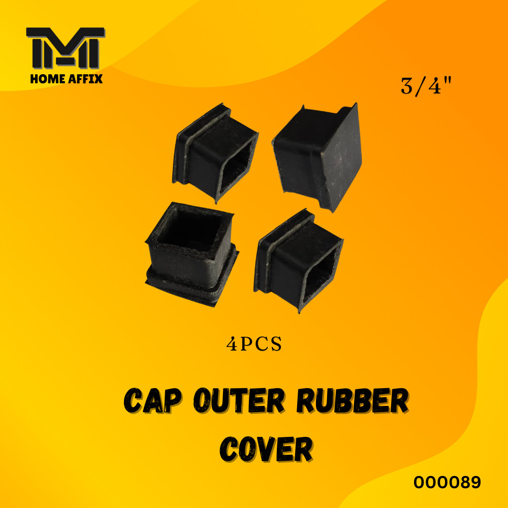 4pcs Square external Cap Outer Rubber Cover / Getah Kaki Meja Kerusi ...