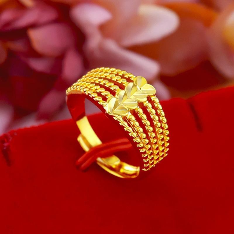 Gred barang kemas bersalut emas 18K, diperbuat daripada lima Jalur ...