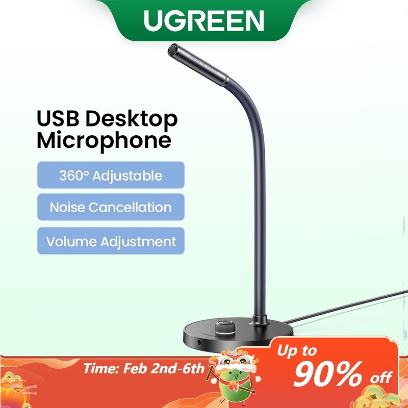 UGREEN USB Desktop Microphone Computer Desktop 60dB Noise Reduction ...
