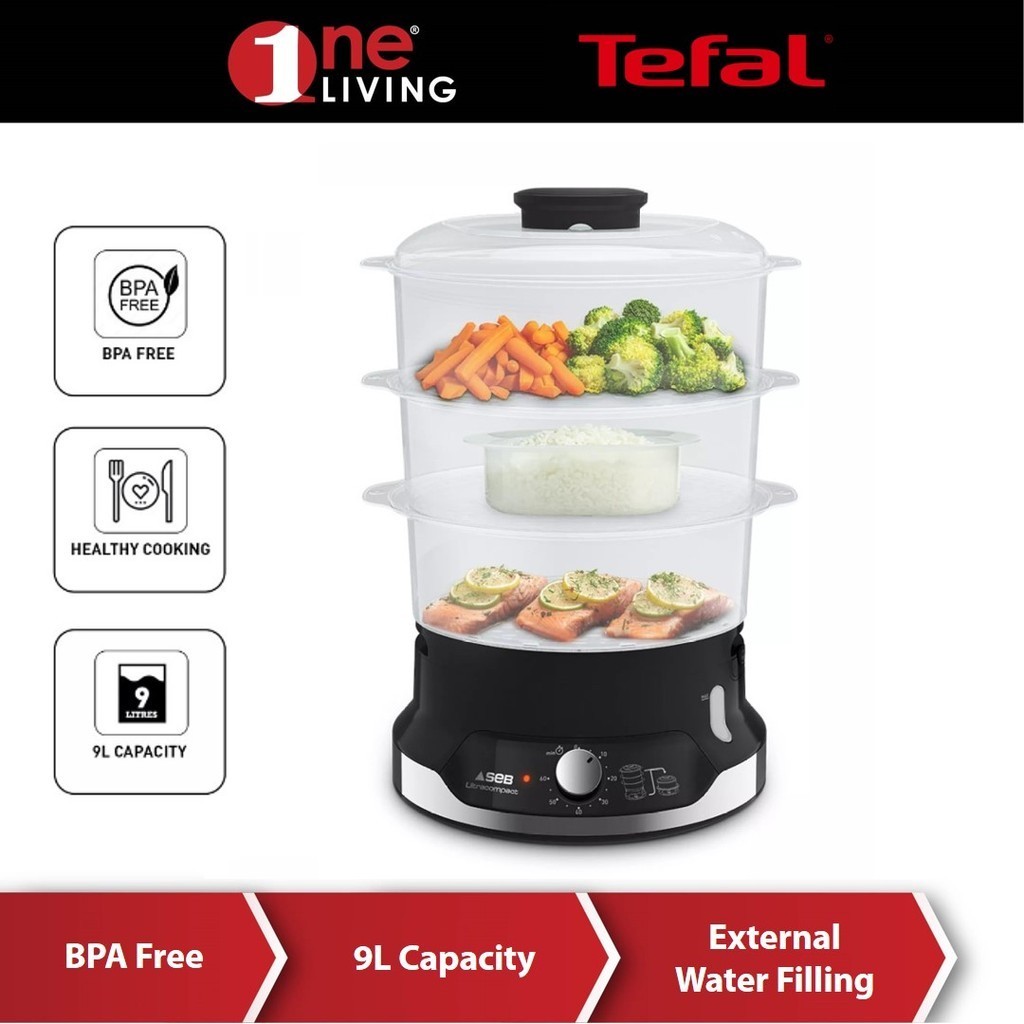 Tefal Ultra Compact Food Steamer / Pengukus Elektrik VC2048 | Shopee ...