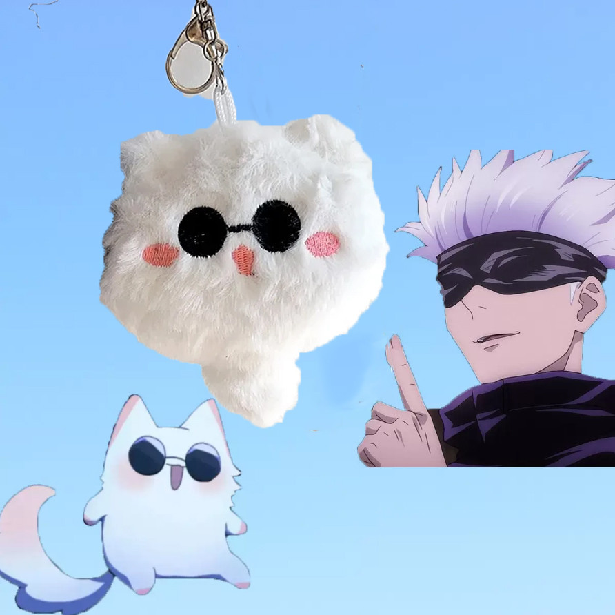 Jujutsu Kaisen Keychain Geto Suguru Satoru Gojo Cosplay Cat Plush Doll ...