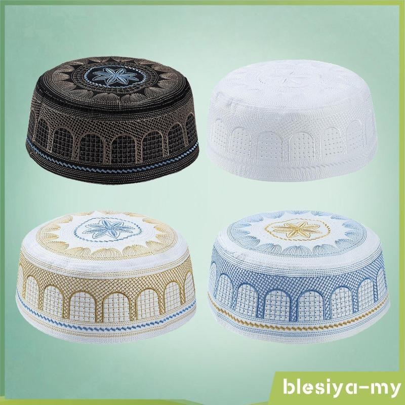 [BlesiyaMY] Mens Prayer Hat Cap Structured Turkish Beanie Embroidered ...