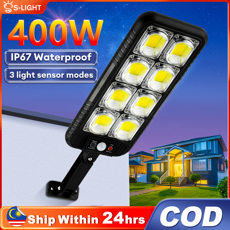 Solar Light 400W Lampu Solar Outdoor Lighting COB Waterproof IP67 ...