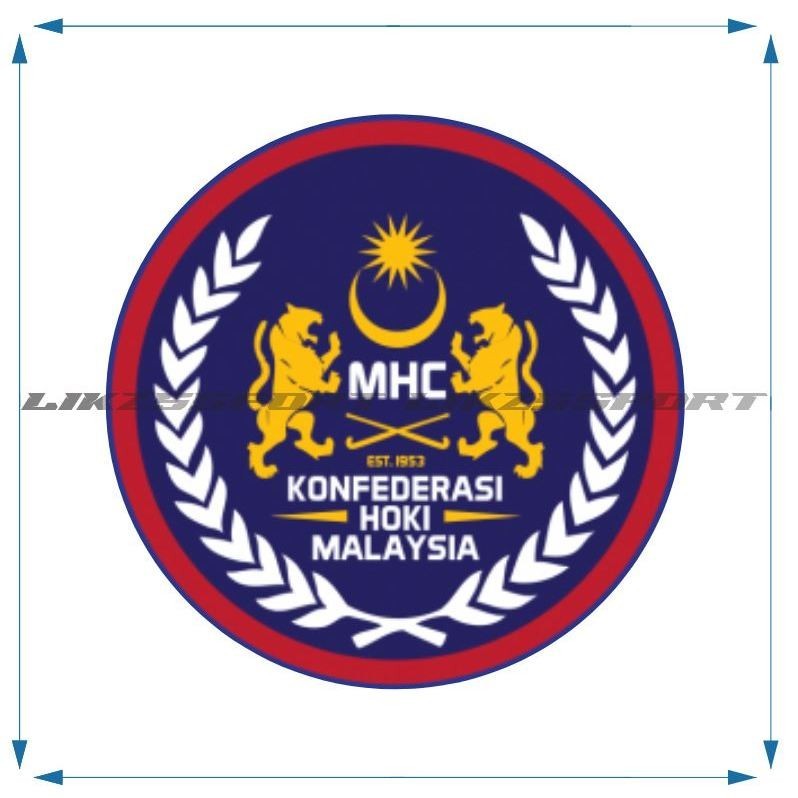 Days Sport MHC Hockey Logo Iron On HD Hoki Malaysia Team Badge Patch ...