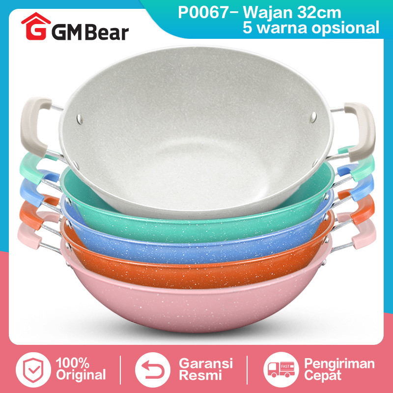 Gm Bear Frying Pan 32cm P0067 - Wok Pan 32cm | Shopee Malaysia