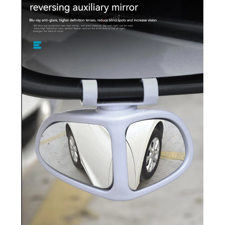 CAR SIDE MIRROR WIDE ANGLE MIRROR Rear View Blind Spot Reverse Parking ...