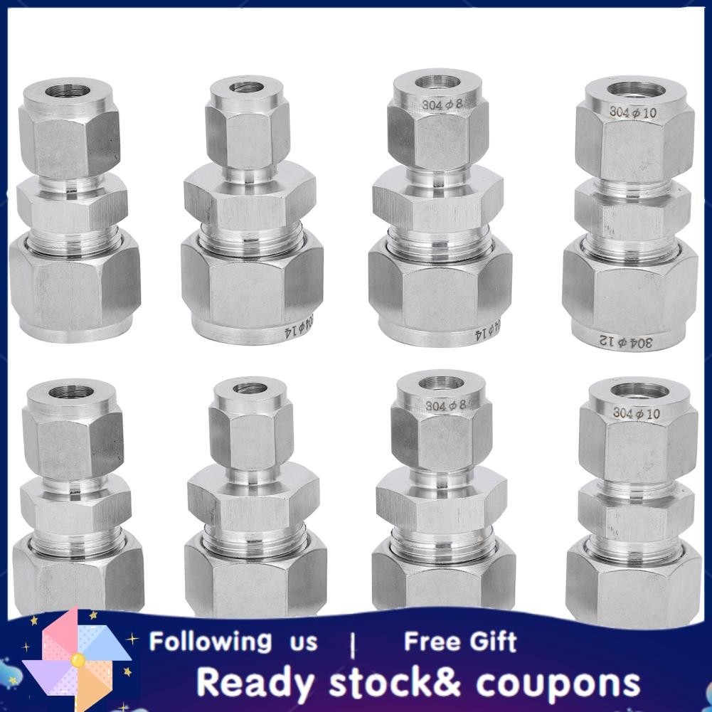 Xiyijia 2PCS Different Types Compression 304 Stainless Steel Double ...