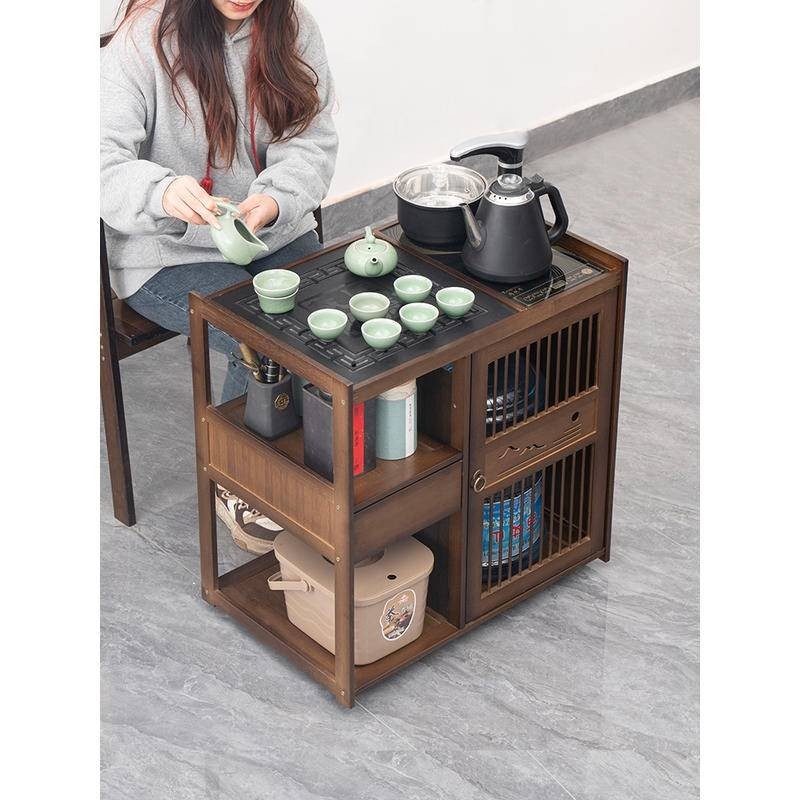 Mobile Tea Table, Household Tea Table, Solid Wood Small Tea Table ...