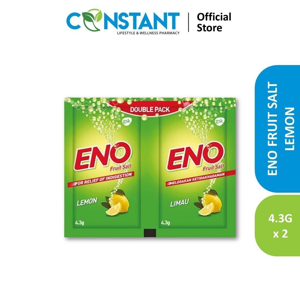 ENO Lemon Relief of Acid Indigestion (4.3g x 2's) | Shopee Malaysia