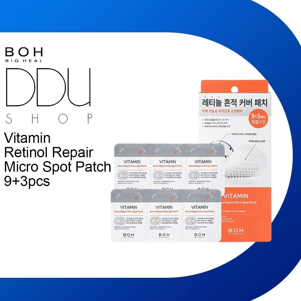 BIOHEAL BOH Vitamin Retinol Repair Micro Spot Patch 9+3pcs | Shopee ...