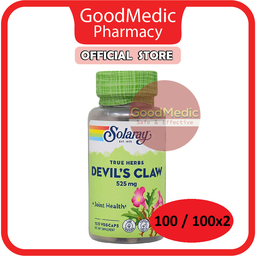 Solaray Devil's Claw Reduce Joints Pain & Inflammation (100s cap / 2x100s cap) | Shopee Malaysia