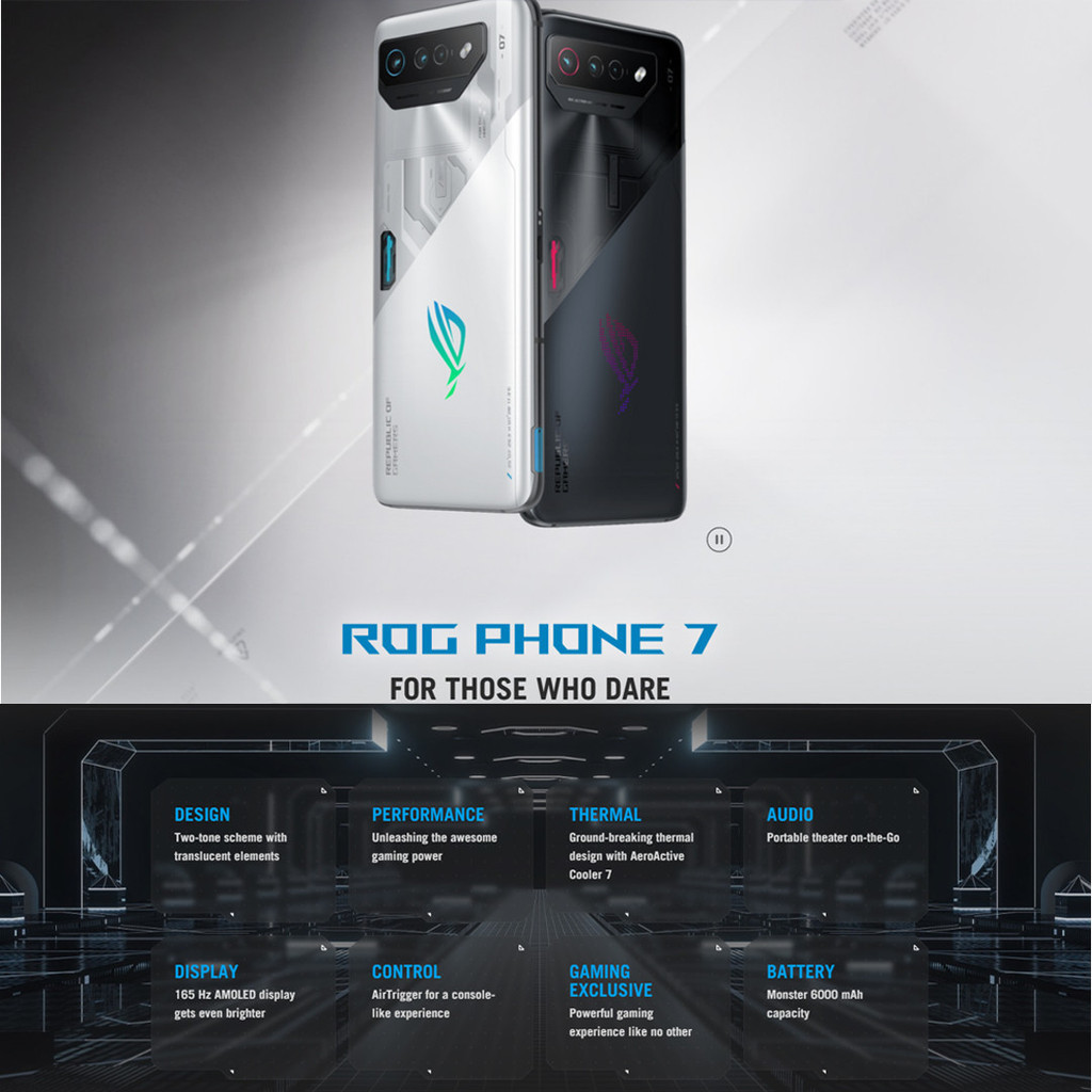 Asus ROG Phone 7 (12GB+256GB | 16GB+512GB) Gaming Smartphone - Original ...