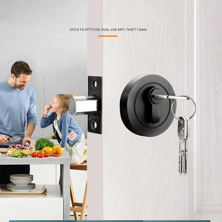 304 Stainless Steel Atresia Double-sided Gold Invisible Lock Mortice ...