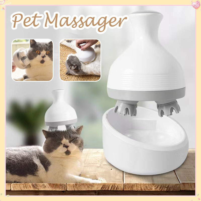 Pet Massager Dog Cat Portable Electric Head Massager Automatic 3D ...