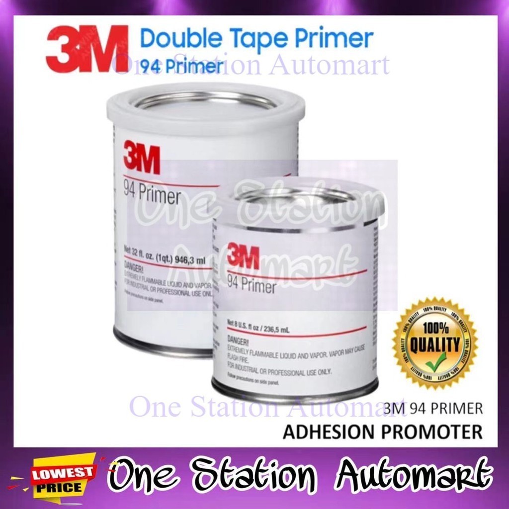 3M Double Tape 94 Primer 946ml 32oz/3M Double Side Tape Adhesion Promoter 94 Primer Applicator ...