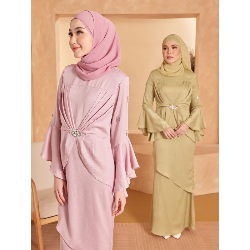 QAAMNIE Laura Kurung Dewasa Raya 2024 | Shopee Malaysia