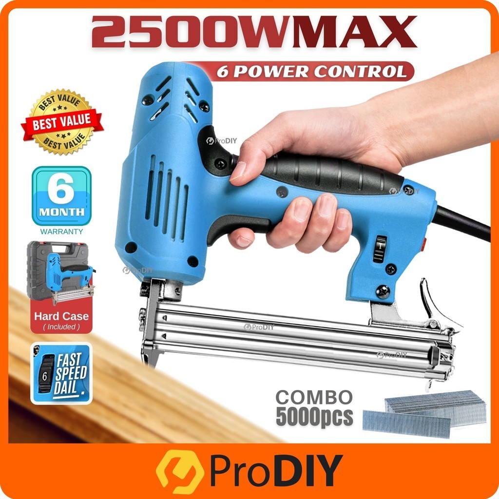 ST-F30 Profesional Electric Nail Gun Brad Nailer - 6 Force Depth Power ...