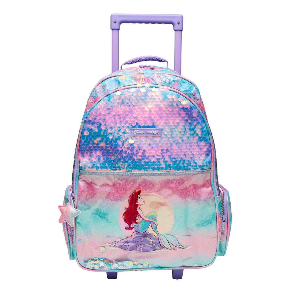 Australia smiggle Mermaid Ariel Trolley School Bag | Shopee Malaysia