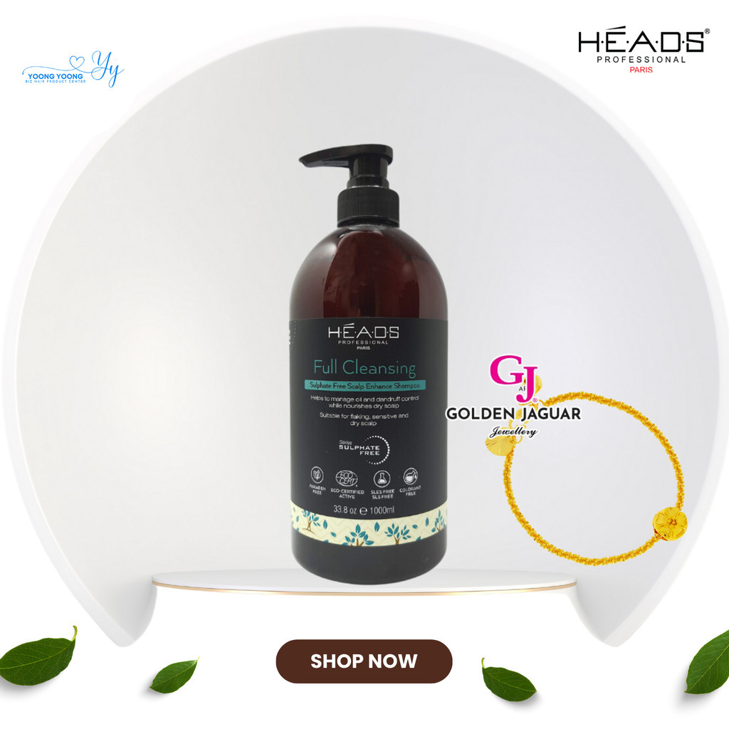HEADS Sulphate Free Full Cleansing Scalp Enhance Shampoo for Dandruff ...