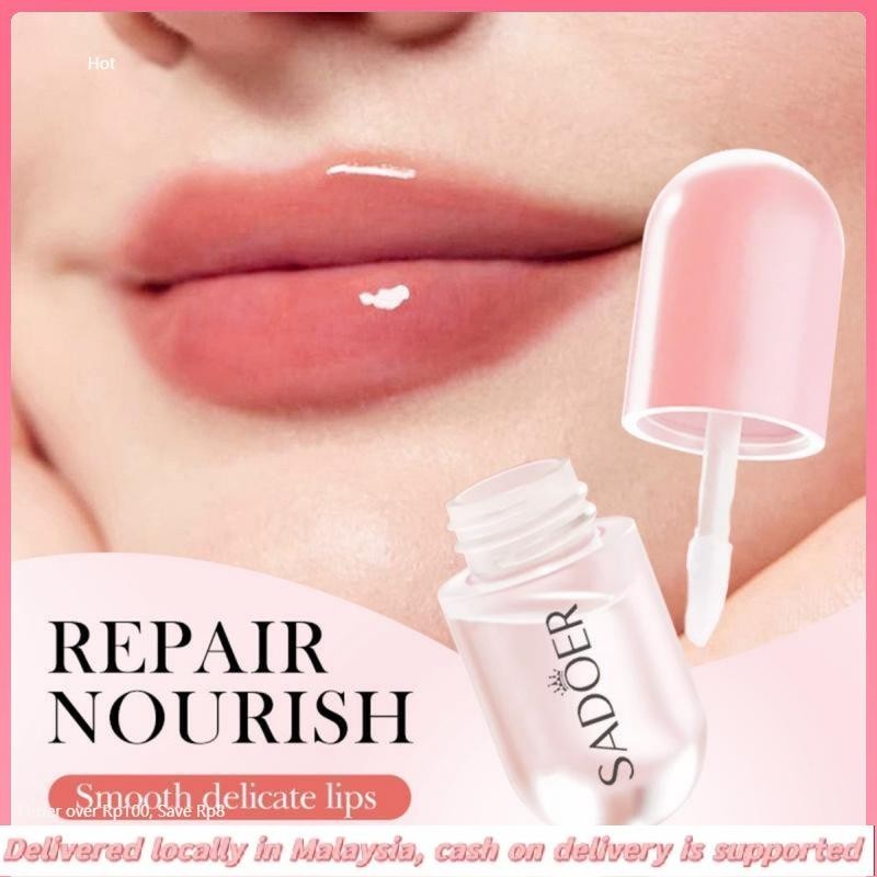 SADOER Moisturising and nourishing lip oil to prevent dryness and cracking small and portable to ...