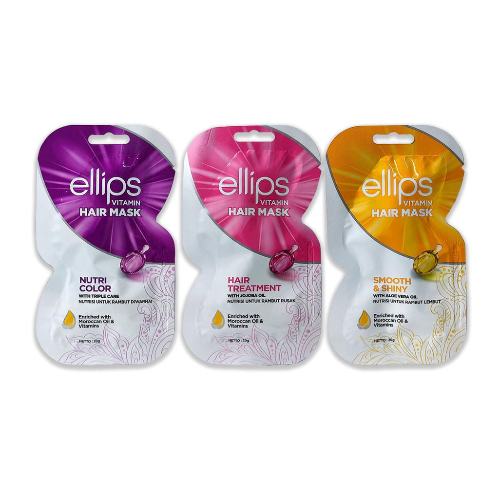 Ellips Hair Vitamin Mask Treatment Smooth Shiny Nutri Color Volume ...