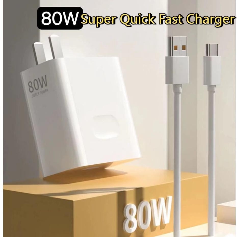 80W Super Fast Charger For XiaoMi POCO X3/X3 Pro/X4/X4 Pro/X5/X5 Pro/X6 ...