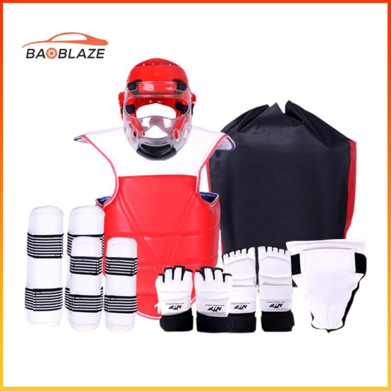 [BaoblazeMY] 8 Pieces Taekwondo Sparring Gear Boxing Padded Arm Leg ...