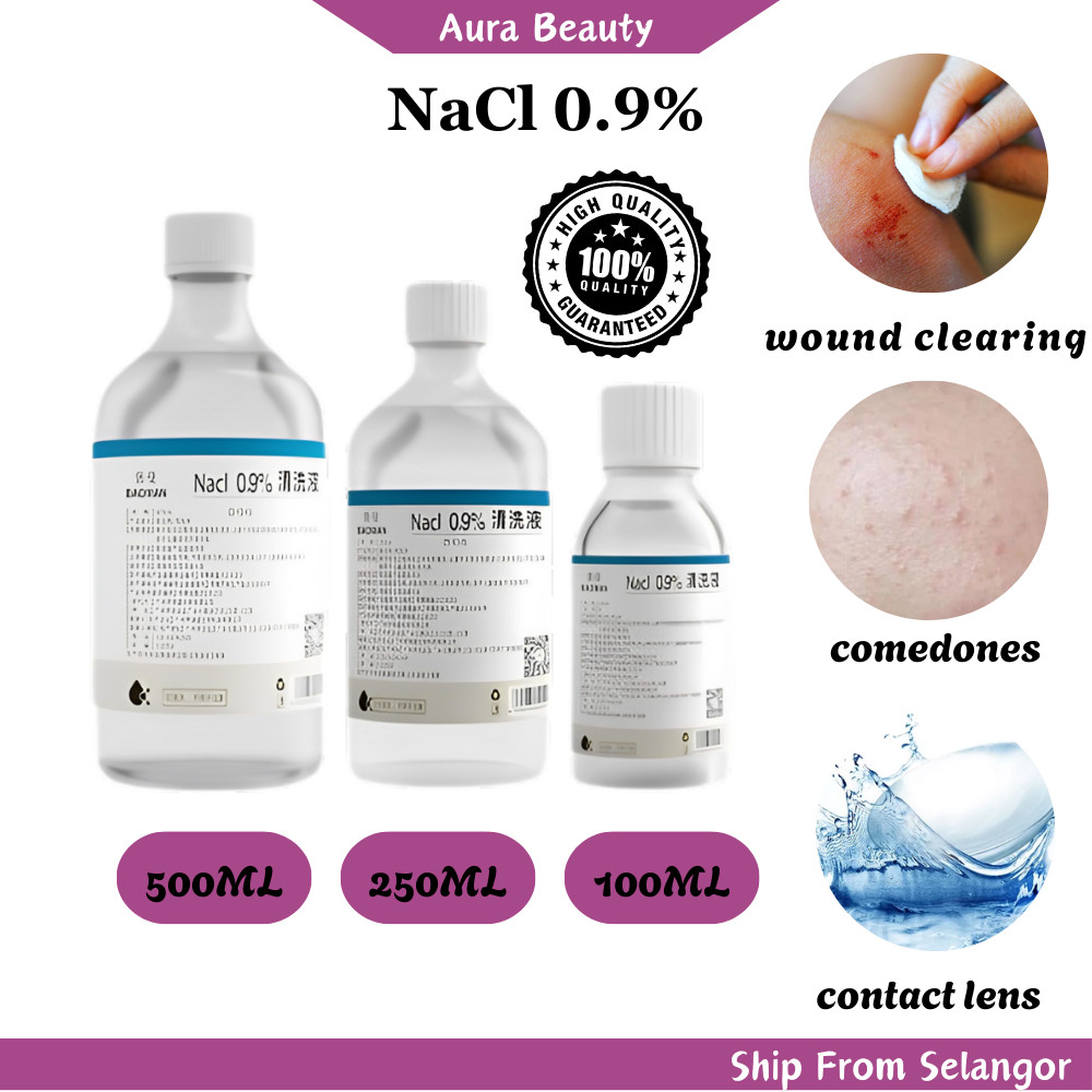 Sodium Chloride NaCl Mouthwash Nasal Wash Nosewash Clean Wound Luka ...