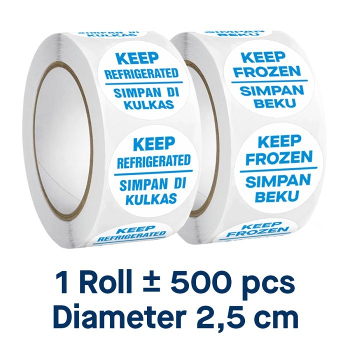 Label Sticker Keep Refrigerated Keep Frozen Food Packaging Store in the ...
