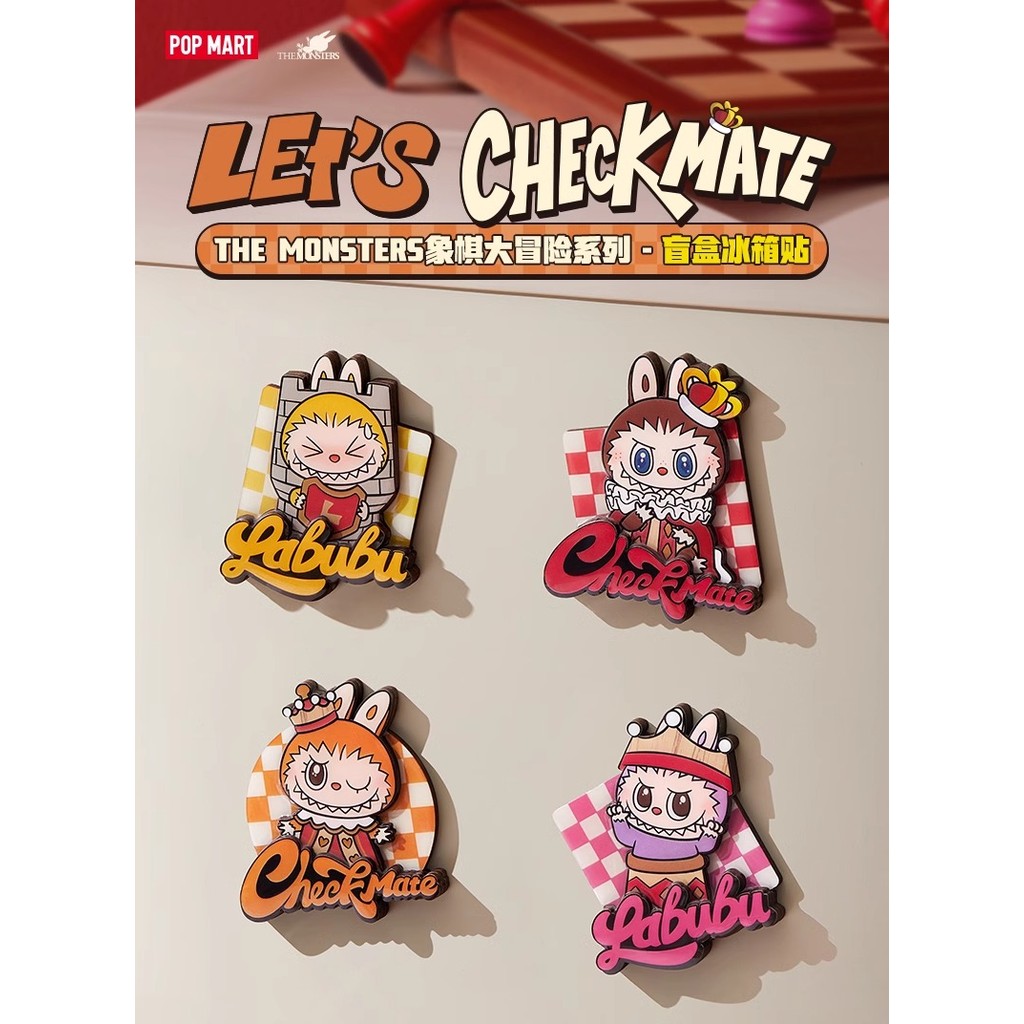 [Ready Stock] POPMART LABUBU Chess Adventure Series Refrigerator Magnet ...