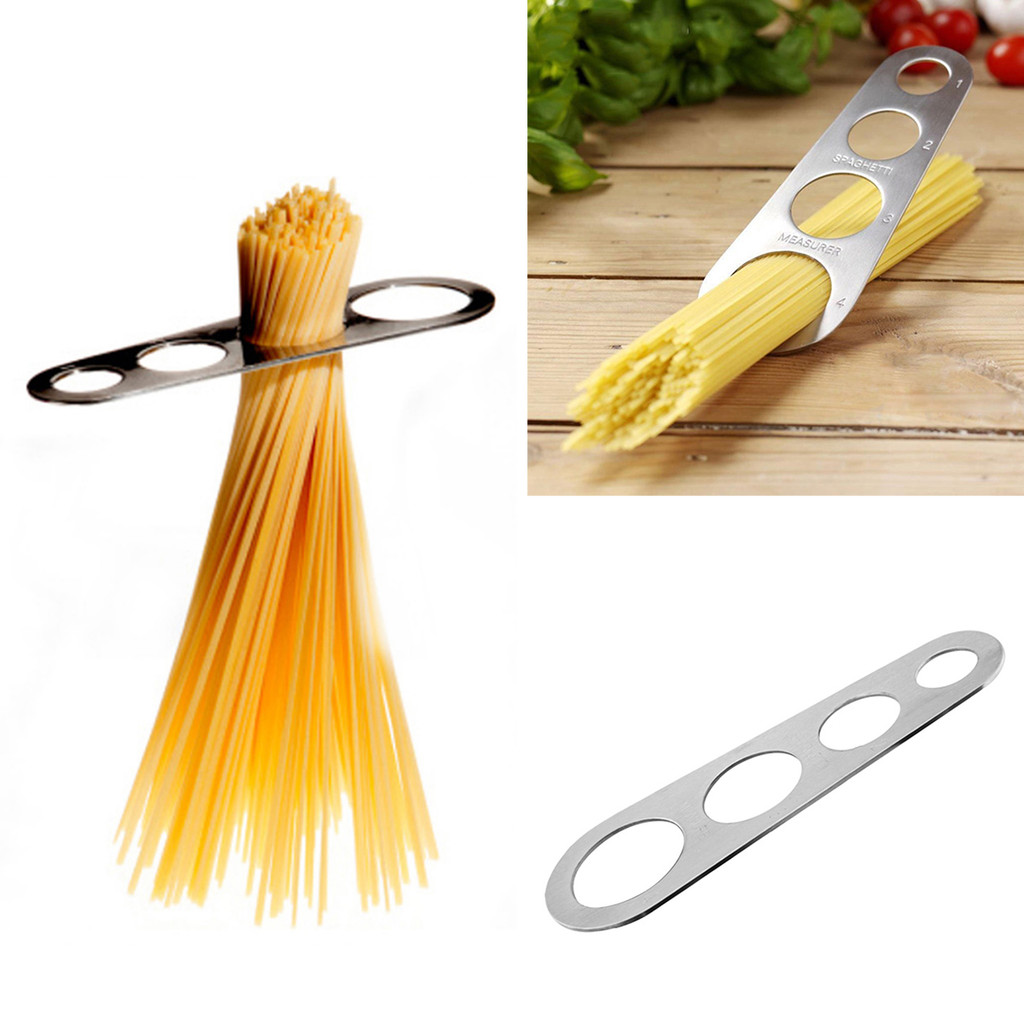Practical Stainless steel measuring tool spaghetti ruler 4-hole Western ...
