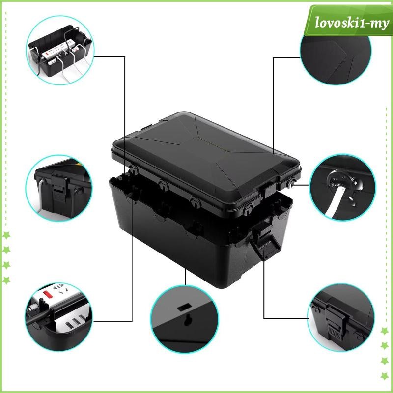 [LovoskibcMY] Outdoor Electrical Box with 7 Cable Seal Entry Heavy Duty ...