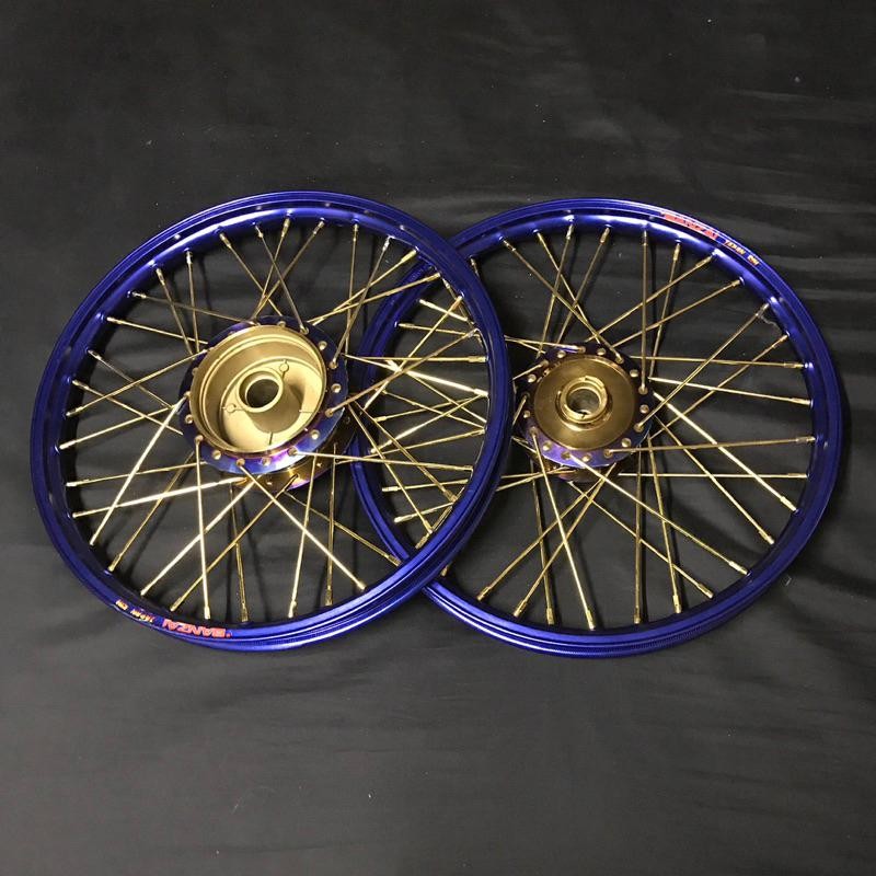 SET RIM ALLOY 17 x 1.40 + HUB TITANIUM SIAP PASANG PNP MOTOR HONDA WAVE ...