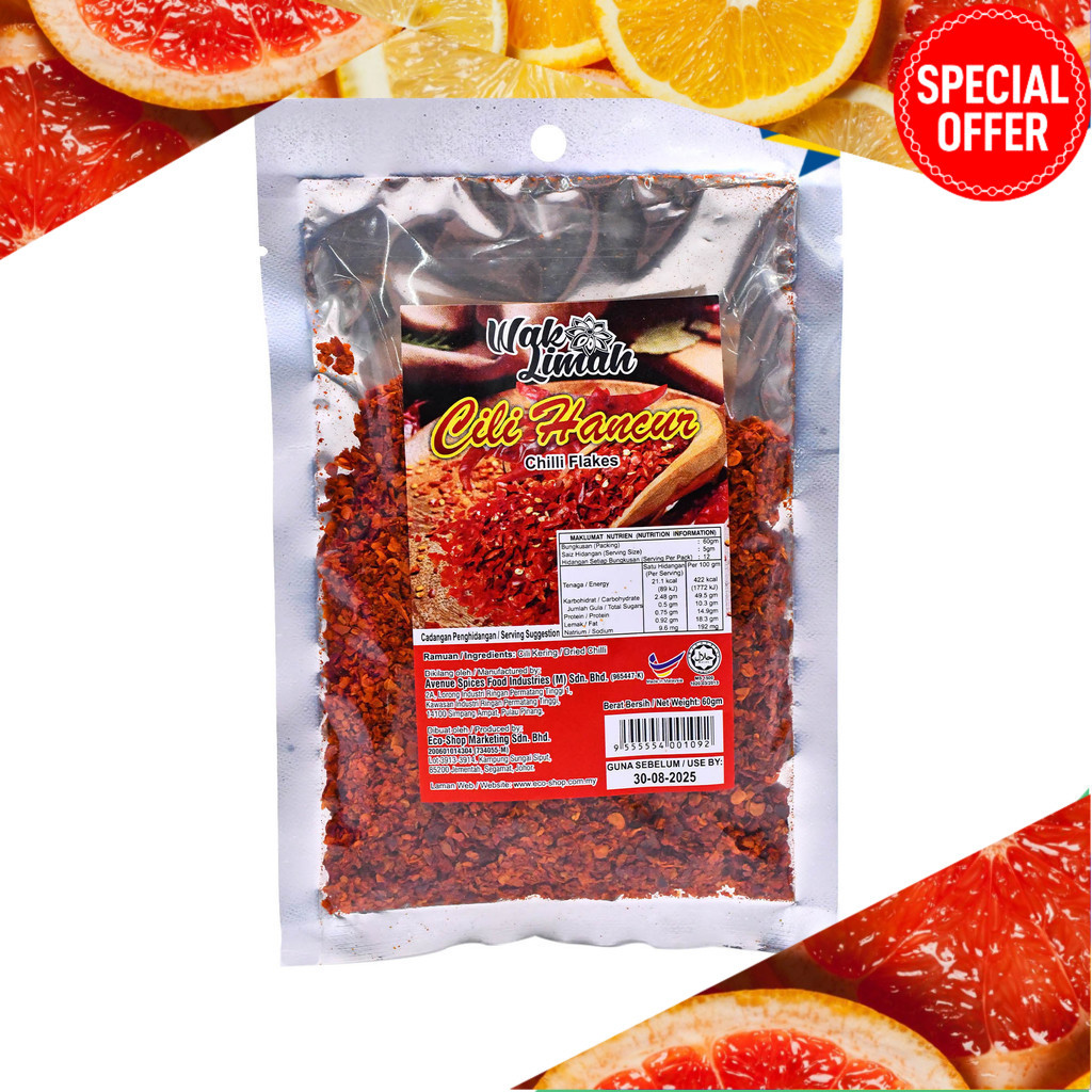 Cili Hancur Kering, Cili Kering Hancur, Cili Kering Kisar, Chilli ...