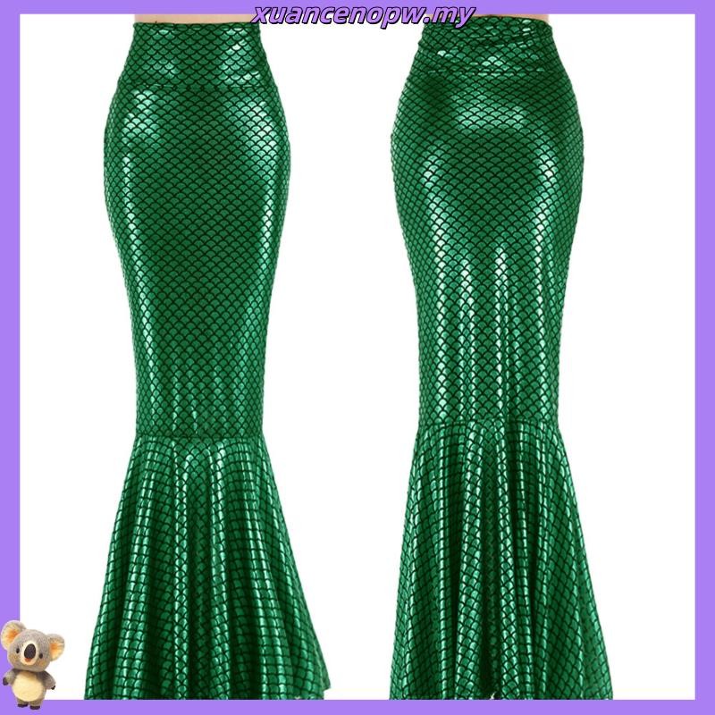 Rsa-Mermaid Costume for Women Halloween Cosplay Mermaid Tail High Waist ...
