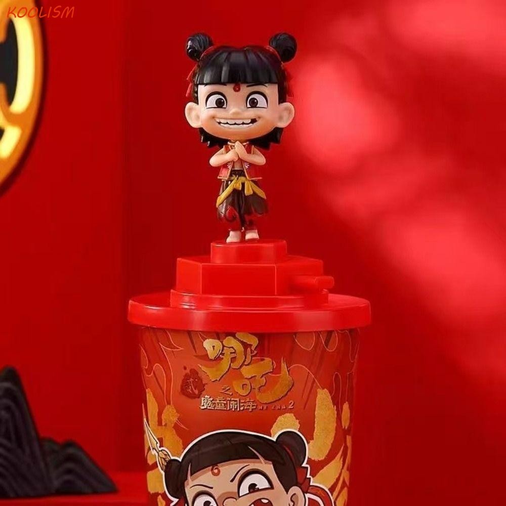 KOOLISM Nezha 2 Doll Keychain, Cartoon Anime Movies Ao Bing Key Ring ...