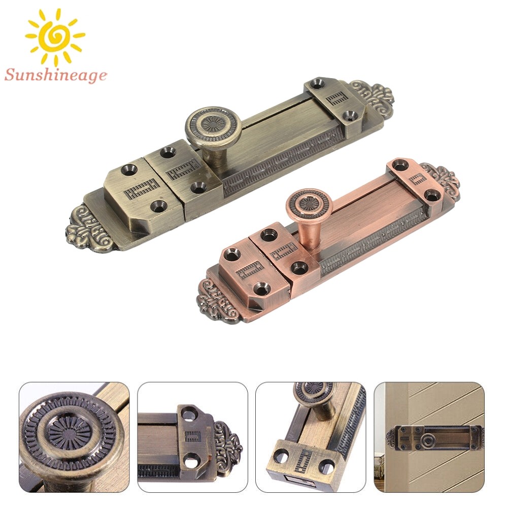 【SUNSHINEAGE】Zinc Alloy Vintage Gate Internal Door Bolt Latch Lock ...